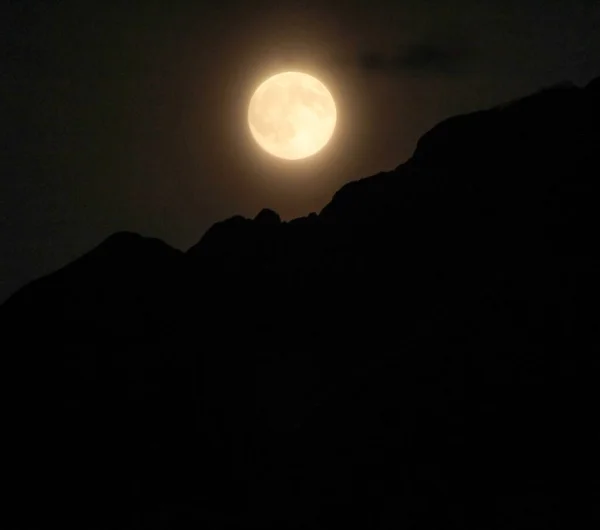 Mountain full moon Stock Photos, Royalty Free Mountain full moon Images ...