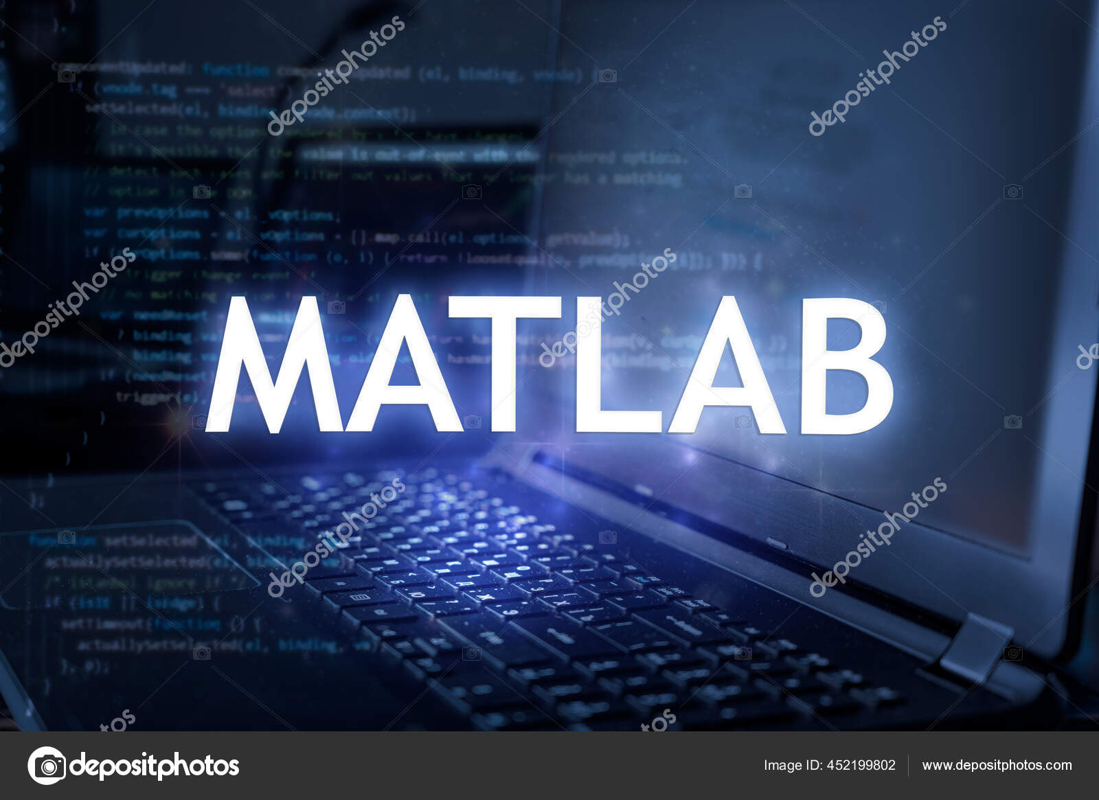 Matlab Inscripción Contra Ordenador Portátil Código Fondo Aprender Lenguaje Programación — Foto ...
