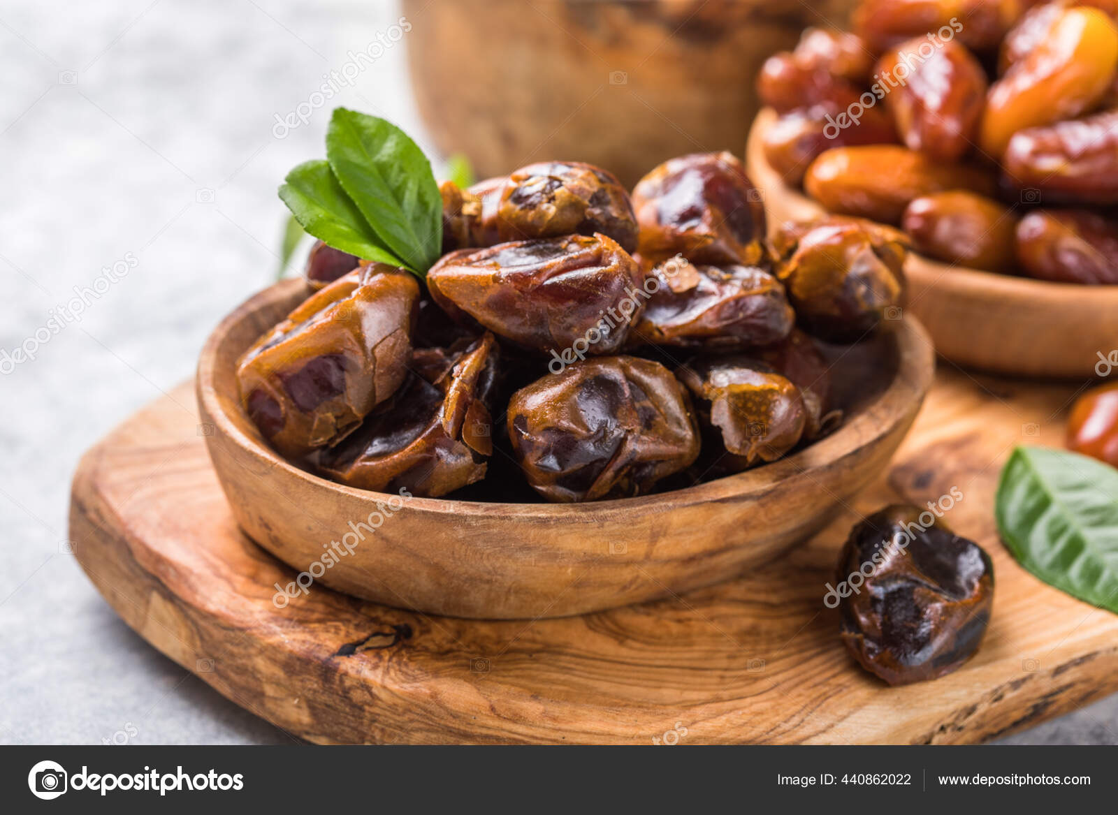 Dates Dattes Palm Fruit Wooden Bowl Snack Healthy Stock Photo by ©sokor ...