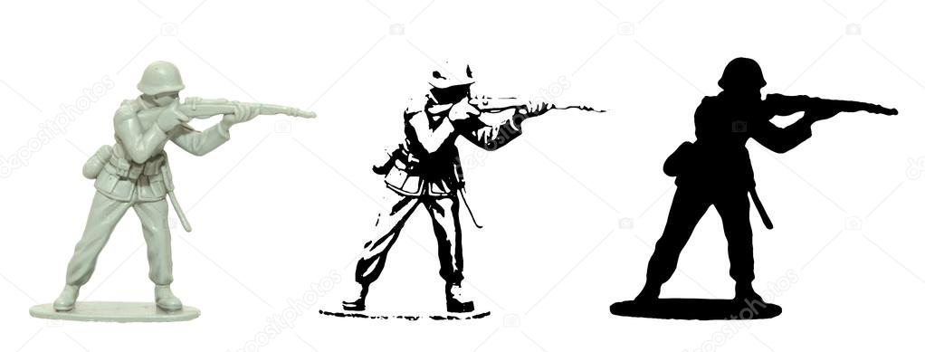 Toy soldier plastic Vector Art Stock Images | Depositphotos