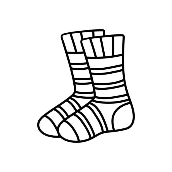 Socks Clipart Black And White