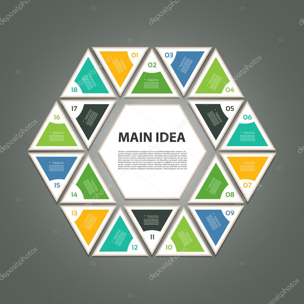 Cyclic diagram with eighteen steps . eps 10 Stock Vector by ©RegioEligo ...