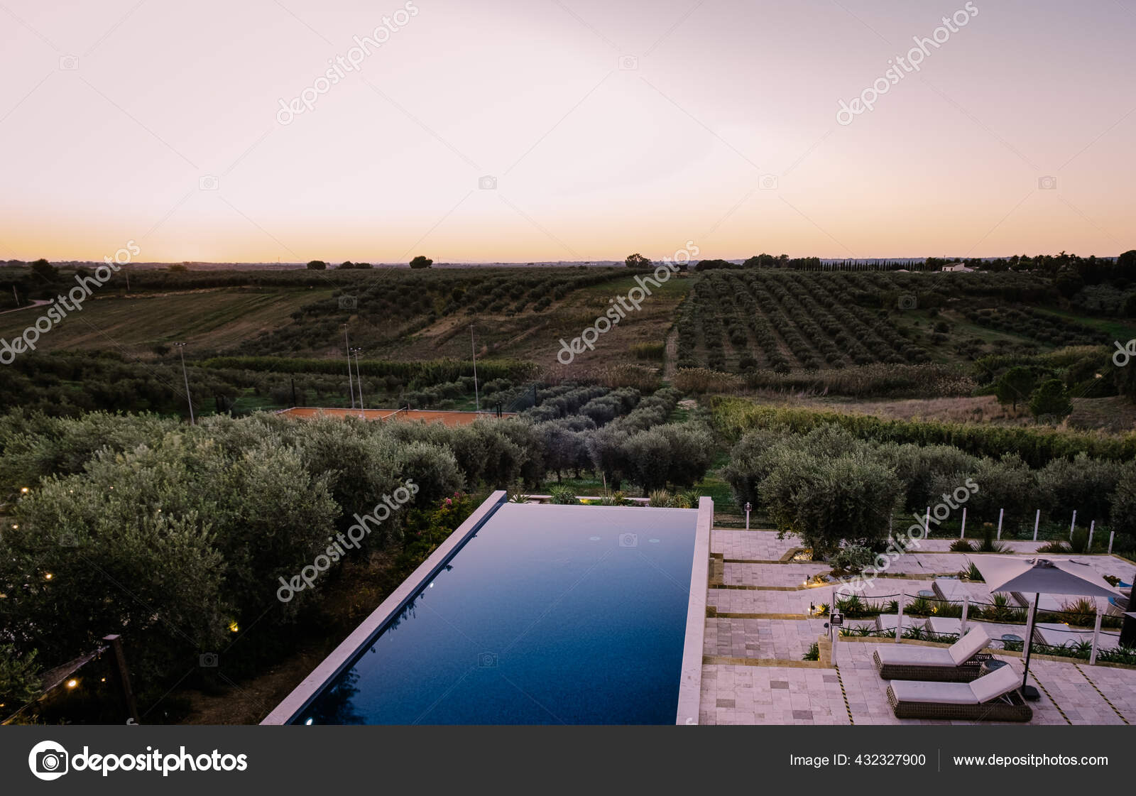 Luxury resort with a view over wine field in Selinunte Sicily Italy ...