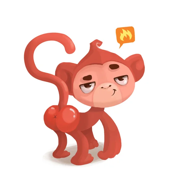 Fire Monkey Clipart