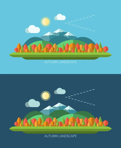 62,515 Flat design nature landscape Vector Images | Depositphotos