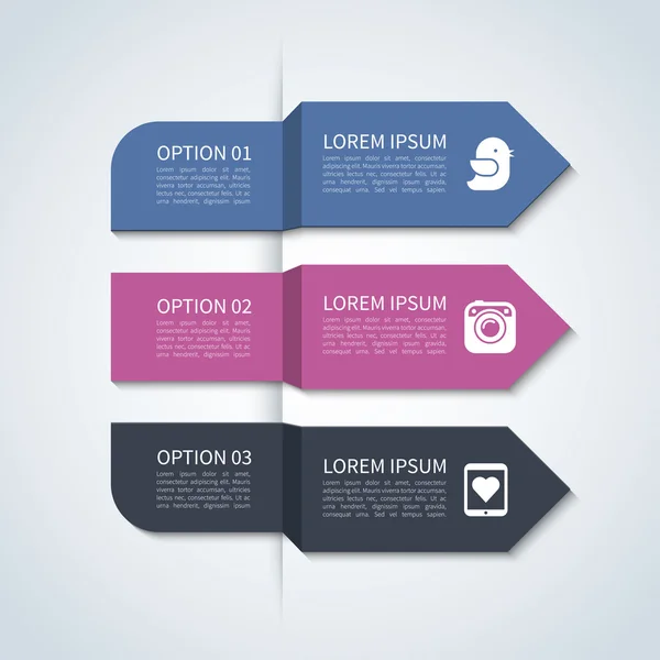 Modern arrow infographic elements — Stock Vector © vectorcreator #65150981