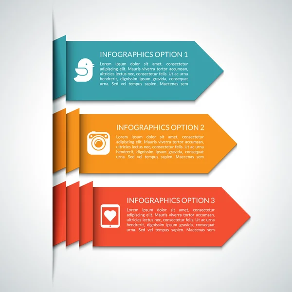 Modern arrow infographic elements — Stock Vector © vectorcreator #65150981