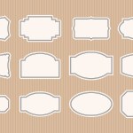 24 blank labels set (vector) Stock Vector Image by ©milalala #5314346