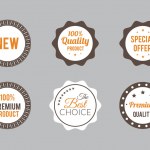 Green and golden quality stickers Stock Vector Image by ©studio_accanto ...