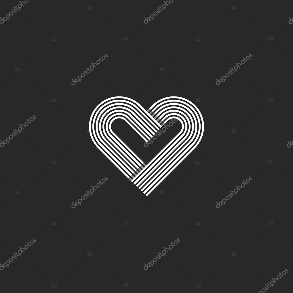 Heart logo monogram Stock Vector Image by ©UASUMY #102595136