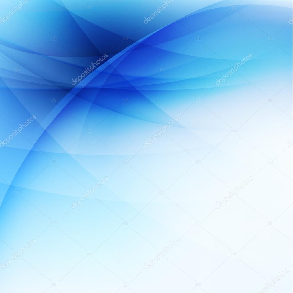 Abstract curve blue flow background and space, Vector illustration ...
