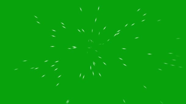 Magic Particles Motion Graphics Green Screen Background — Stock Video ...