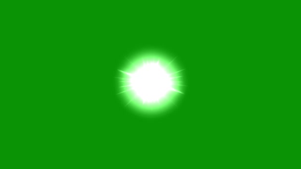 Glowing Sun Motion Graphics Green Screen Background — Stock Video ...