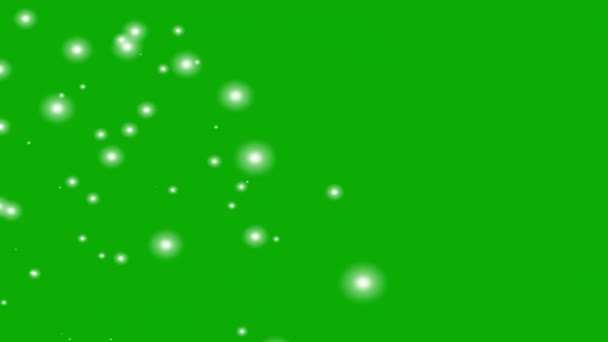 Magic White Glitter Particles Green Screen Background — Stock Video ...