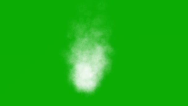 White Smoke Motion Graphics Green Screen Background — Stock Video ...