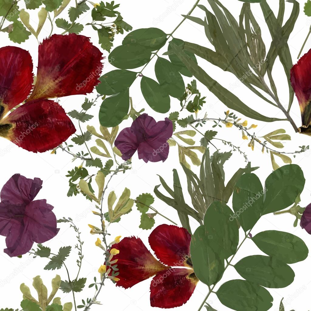 Beautiful Summer Flowers Pattern Stock Vector Image by ©Kostan-PROFF ...