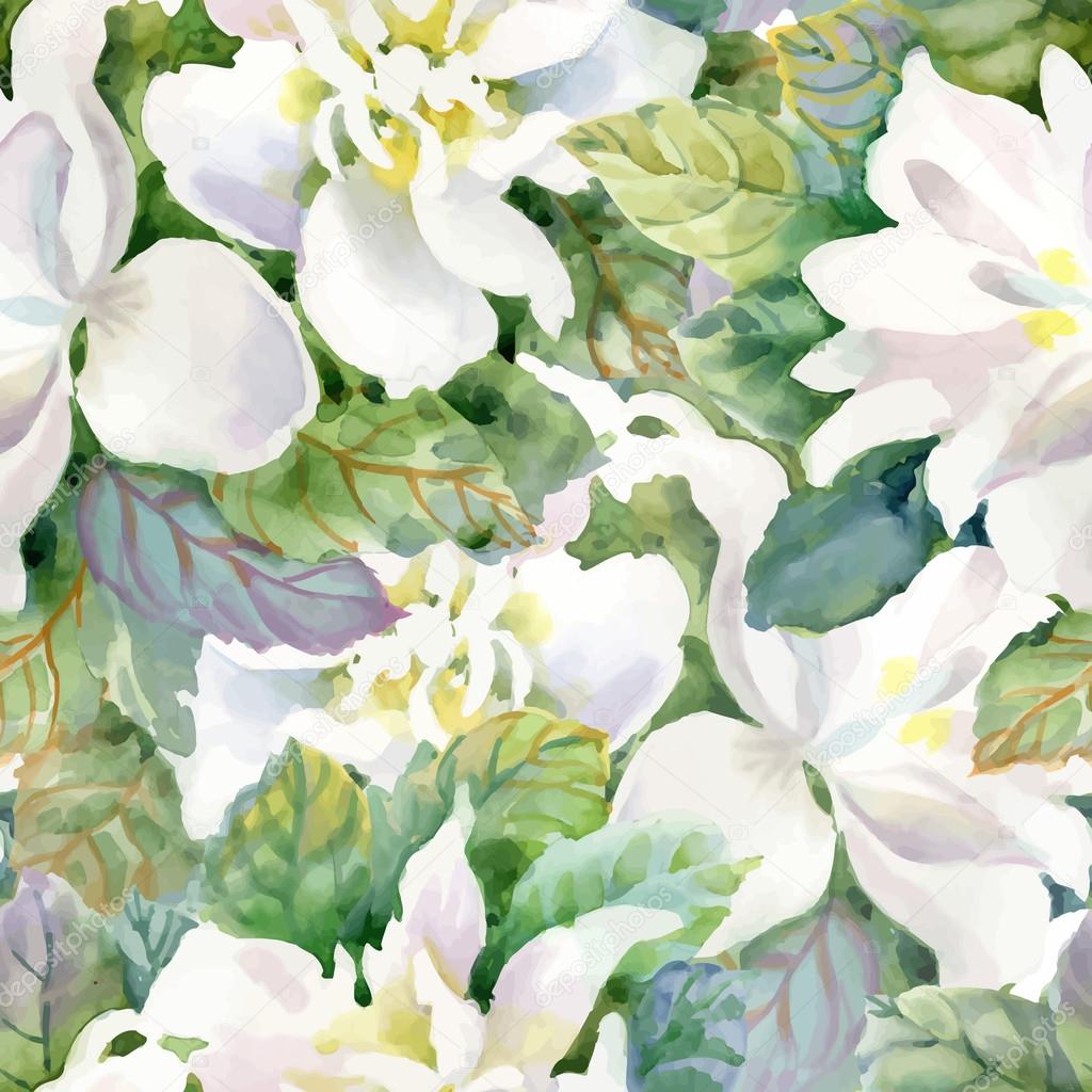 Beautiful Summer Flowers Pattern — Stock Vector © Kostan-PROFF #121446144