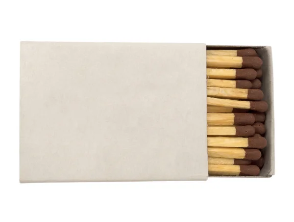 Matchbox Red Matches Isolated White Clipping Path Included — Stock ...