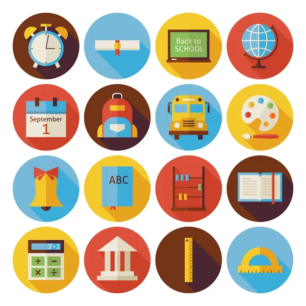 School bus circle icon Vector Art Stock Images | Depositphotos