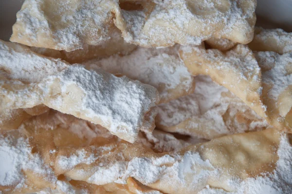 Traditional Polish pastry - donuts, faworki (chrust) — Stock Photo ...