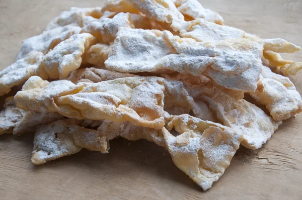 Traditional Polish pastry - donuts, faworki (chrust) — Stock Photo ...