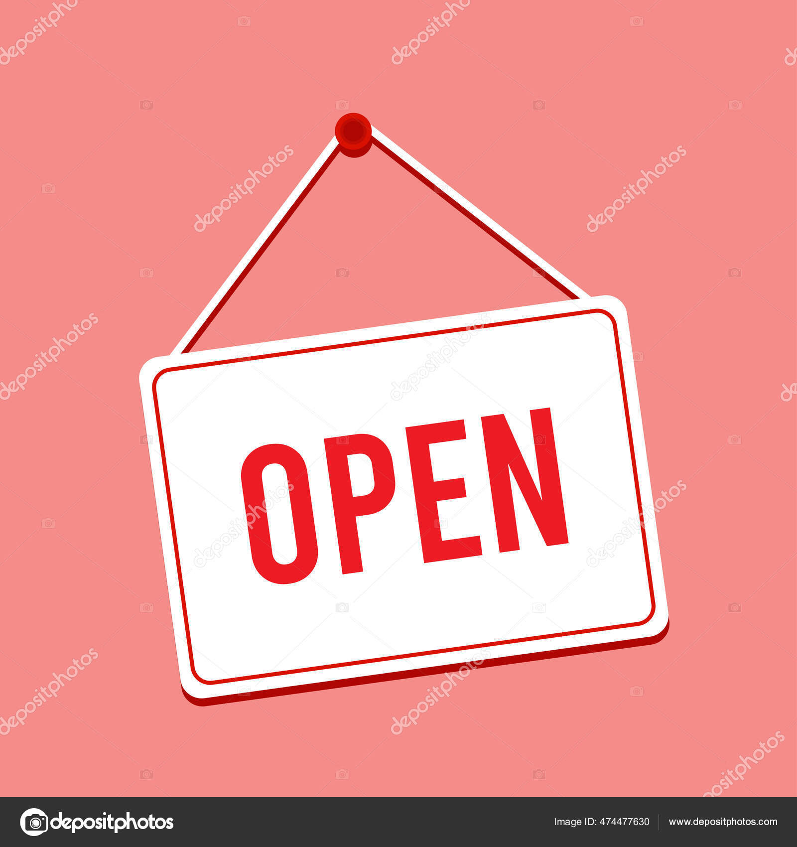 Stock Vector Open Sign Stock Vector by ©vixiondigital21 474477630