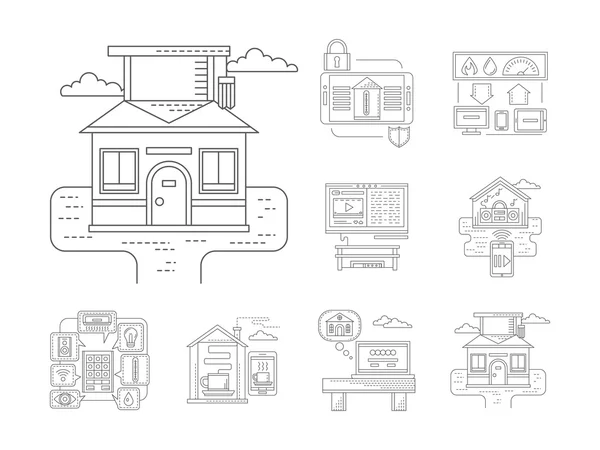 Tents and pavilions black line vector icons set Stock Vector by ...