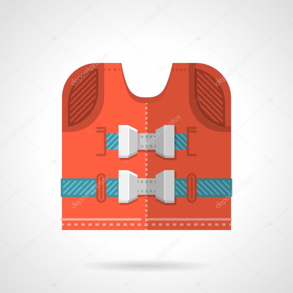 Red life-jacket flat vector icon Stock Vector by ©YershovOleksandr1 ...