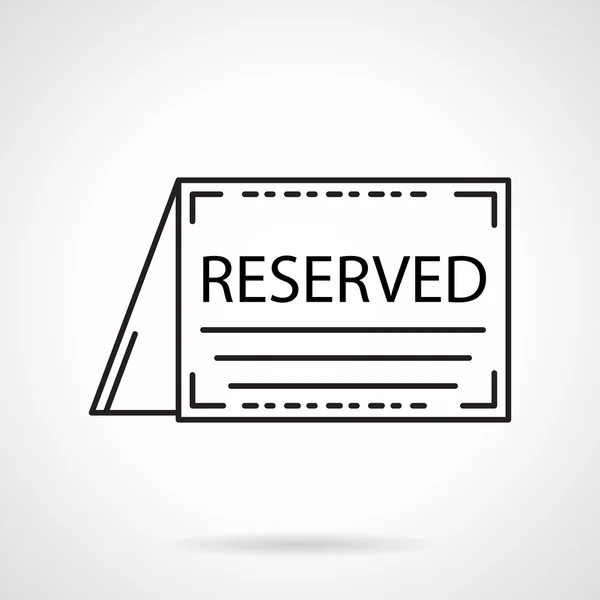 Reserved sign Vector Art Stock Images | Depositphotos