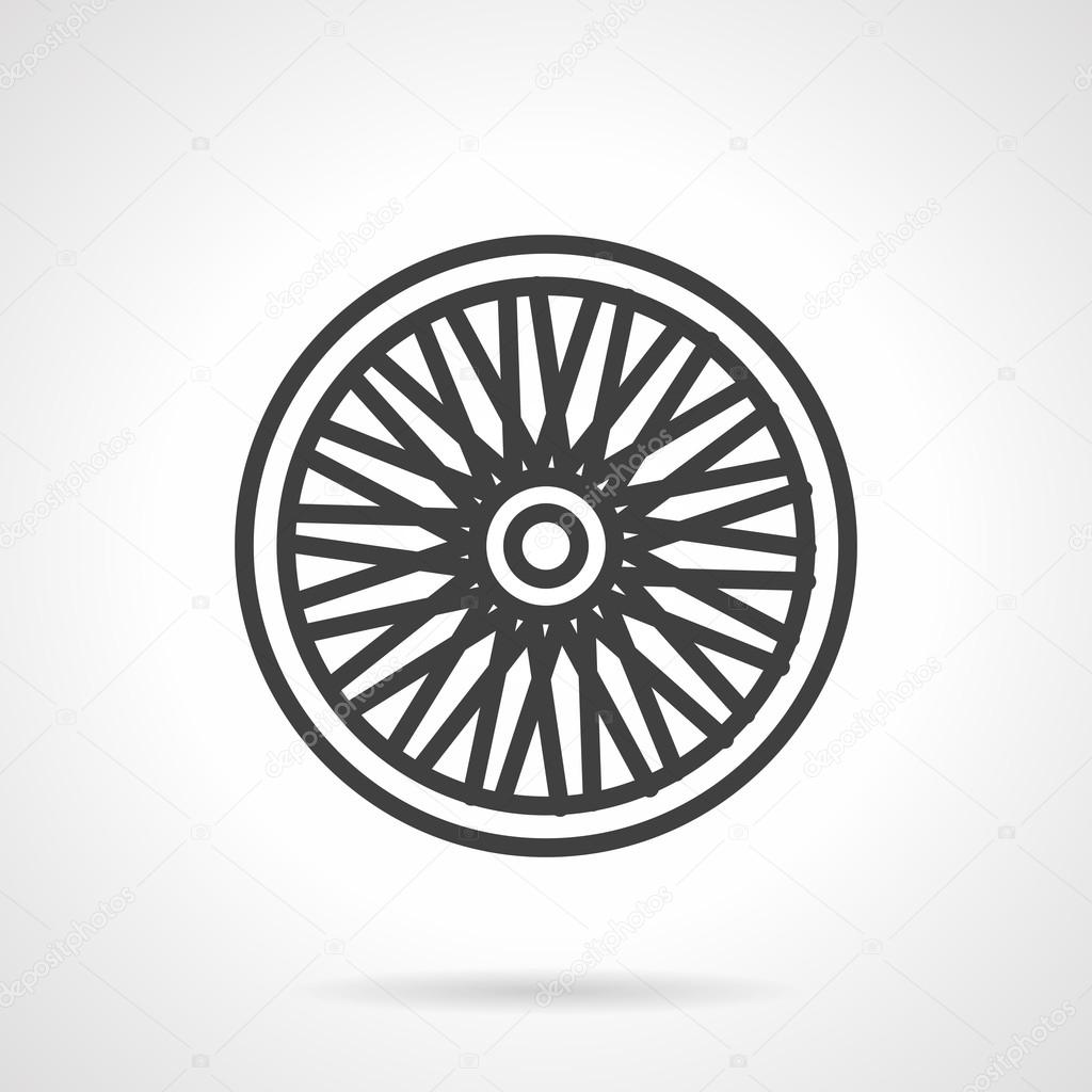 Simple Bike Wheel Vector
