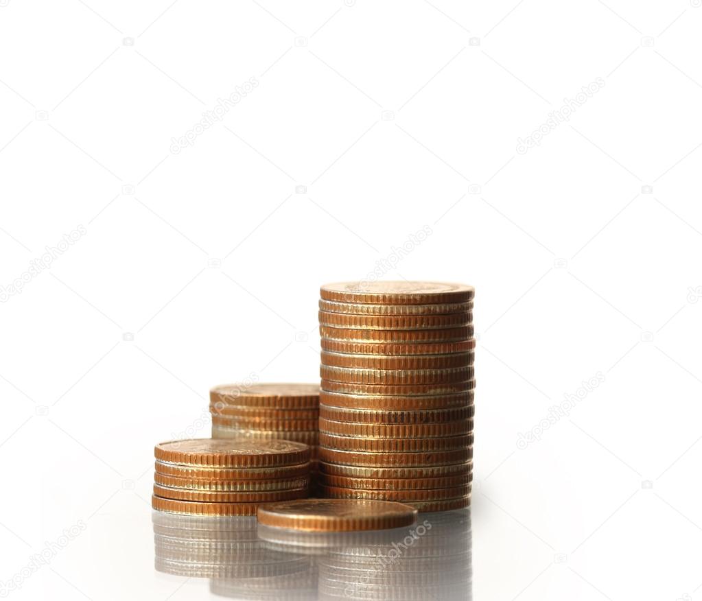Coins graph stock market Stock Photo by ©aeydenphumi 103679610