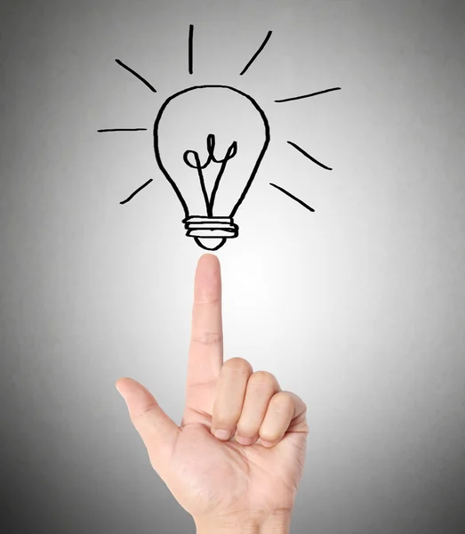 Hand drawing light bulb Stock Photo by ©aeydenphumi 57563271