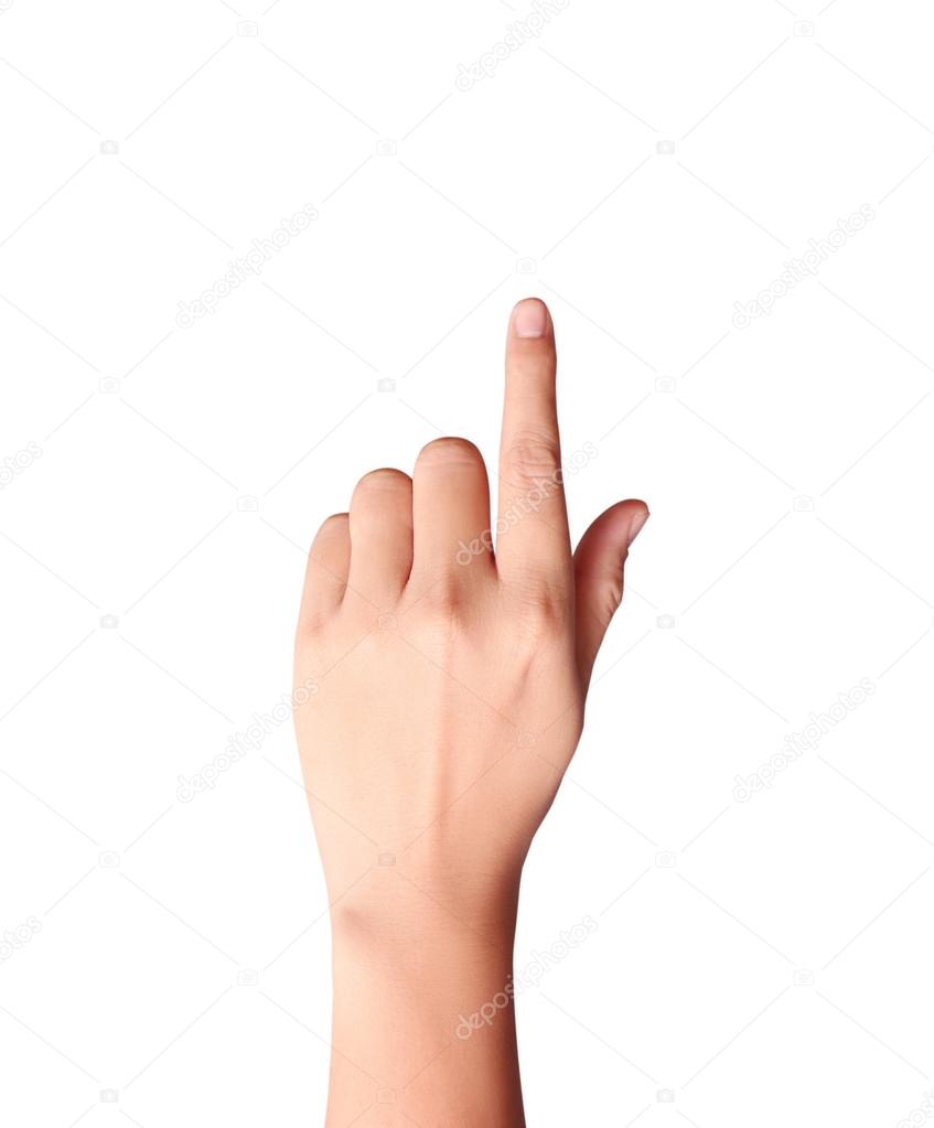 Man forefinger indicating of the direction Stock Photo by ©aeydenphumi ...