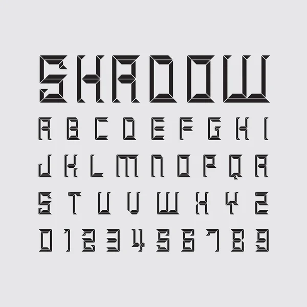 Alphabetic fonts and numbers — Stock Vector © wimstock #120949488