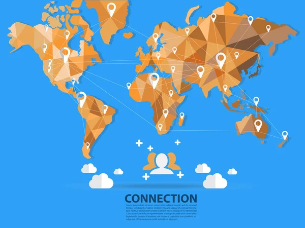 Vector world map connection Stock Vector Image by ©aha_x #90345856 Vector world map connection Stock Vector Image by ©aha_x #90345856