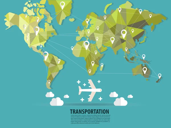 World transportation and logistics Stock Vector Image by ©aha_x #90346946