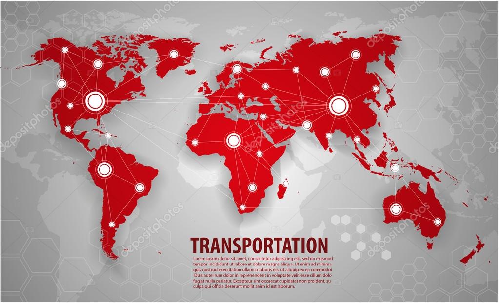 World transportation and logistics Stock Vector Image by ©aha_x #90346946