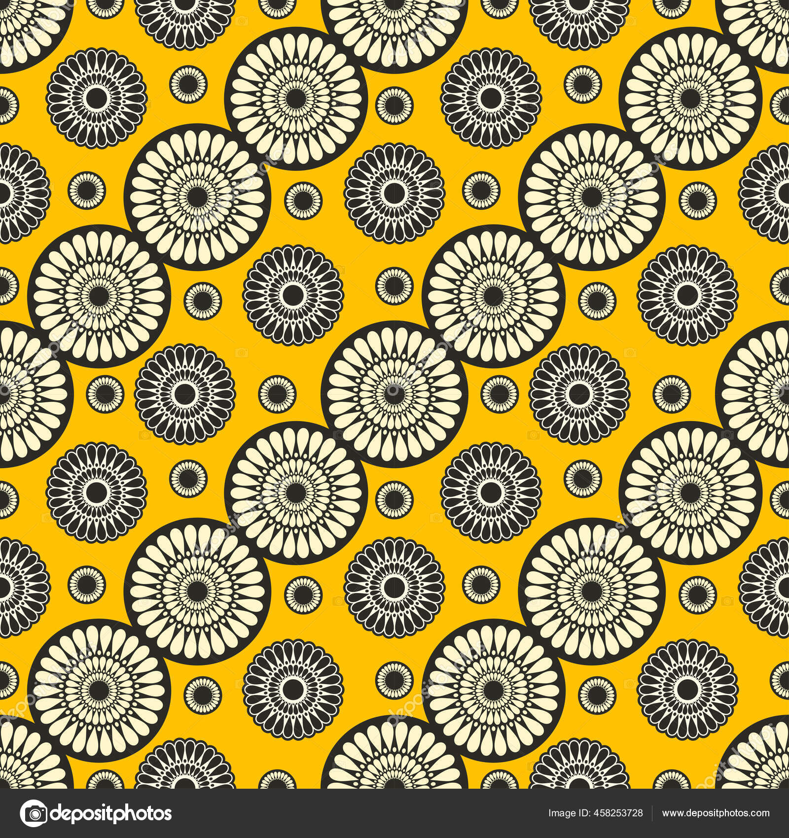 African Circle Fabric Pattern Picture Art Abstract Background Stock ...