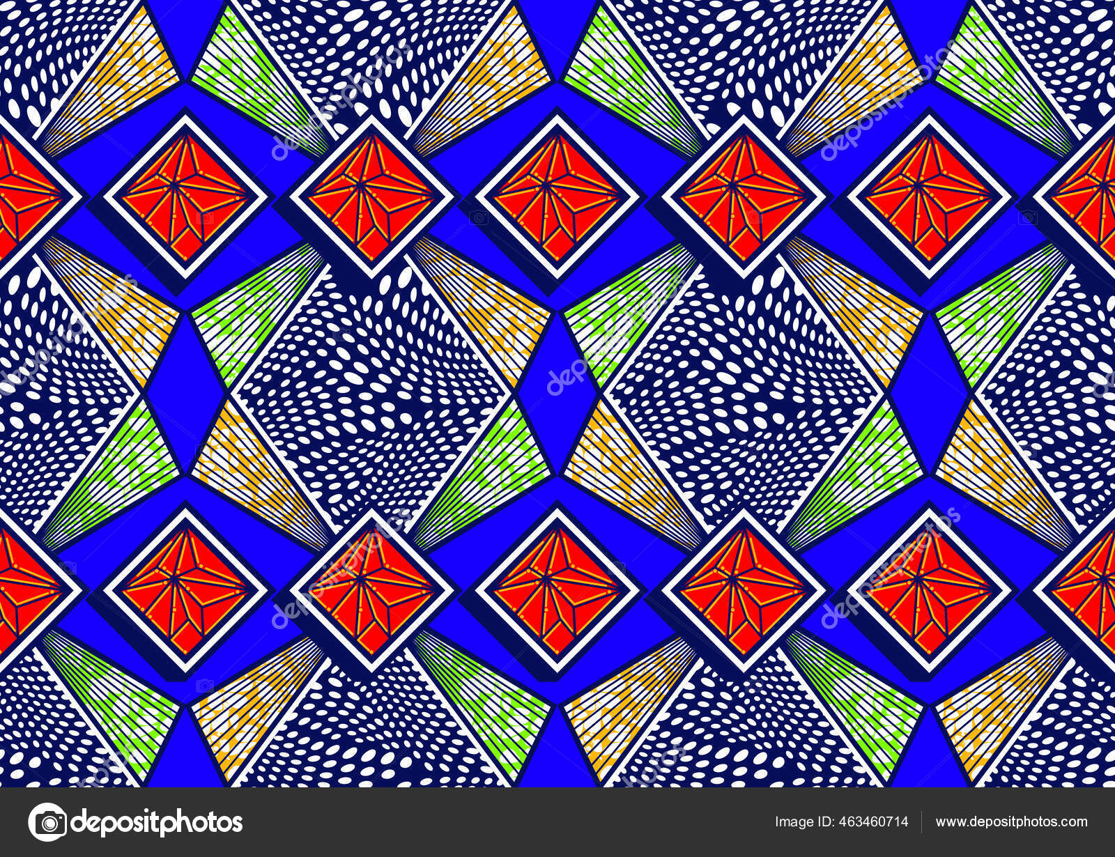 African Seamless Pattern Picture Art Abstract Background Stock Vector ...