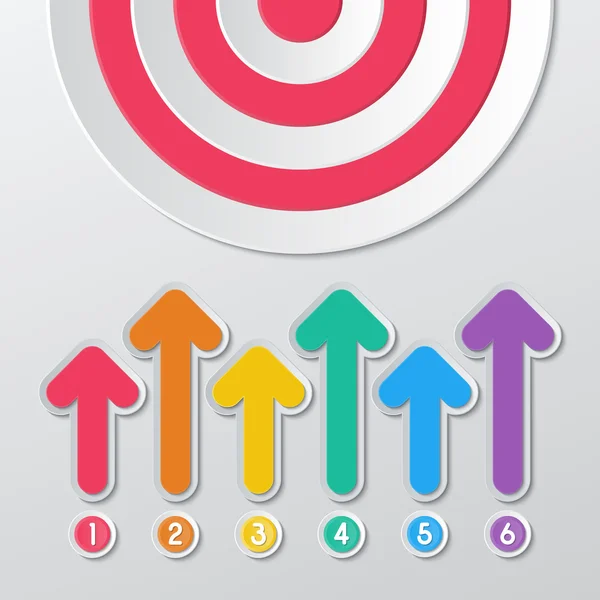 Paper target infographics Stock Vector Image by ©sapannpix #55710083