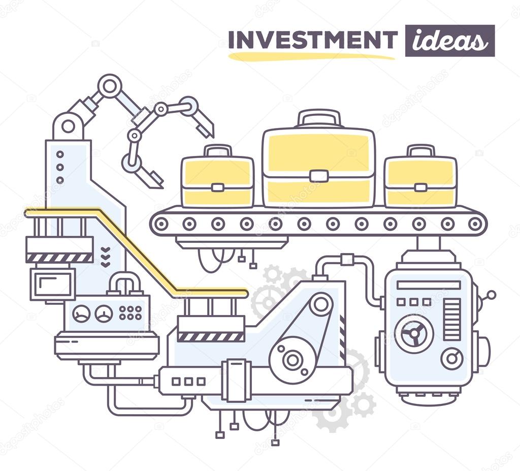 Mechanism to produce briefcase Stock Vector Image by ©wowomnom #114217362