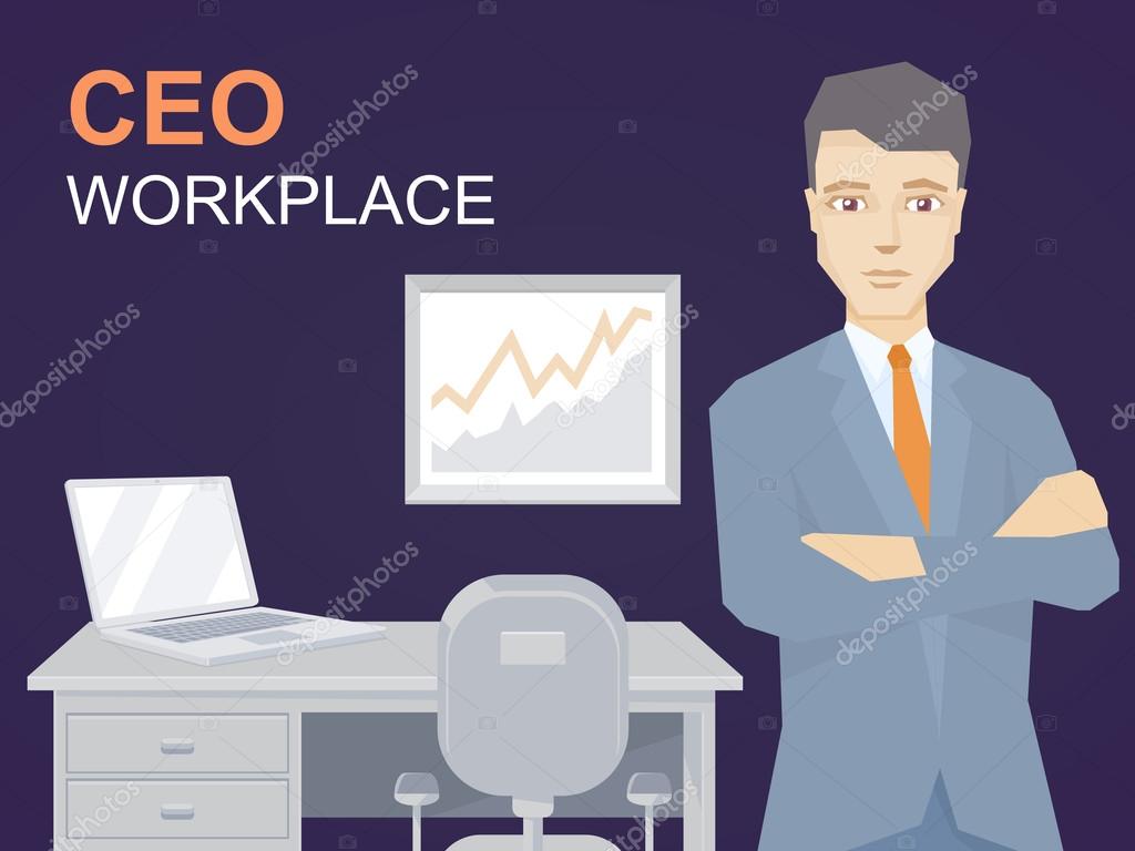 Ceo wearing jacket Stock Illustration by ©wowomnom #52423899