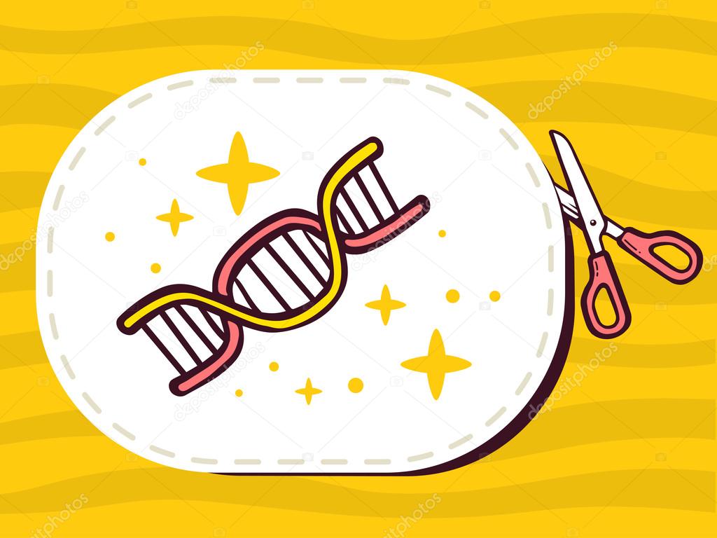 Pegatina con icono de ADN Vector de stock por ©wowomnom 64366287