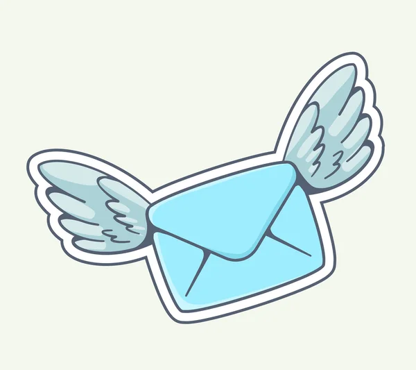 Flying envelope Vector Art Stock Images | Depositphotos