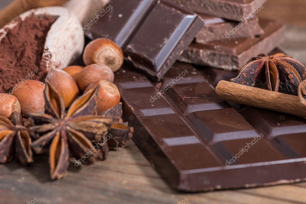 Composition of chocolate Stock Photo by ©thodonal 106117080