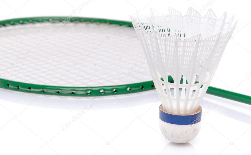 Badminton racket and shuttlecock Stock Photo by ©thodonal 54058711