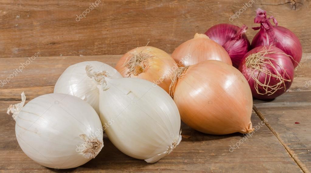 Different types of onions Stock Photo by ©thodonal 78424918