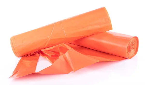 Orange garbage bags Stock Photo by ©thodonal 83663634