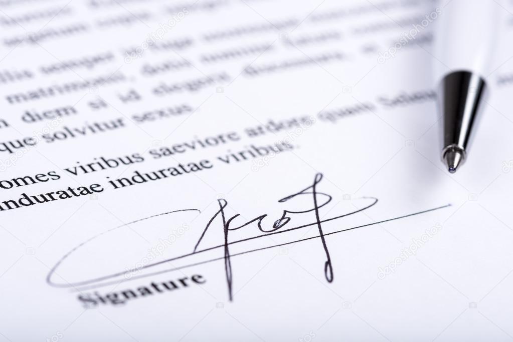 Signature — Stock Photo © thodonal #82444868
