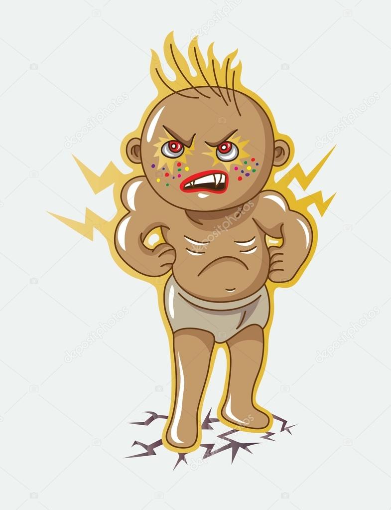 Angry Baby Cartoon